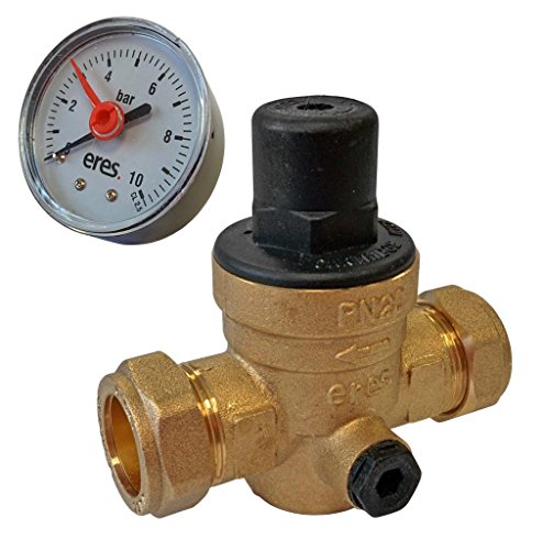 ᐅ 15mm/22mm Adjustable 1-6 bar Pressure Reducing Valve with Gauge Port ...